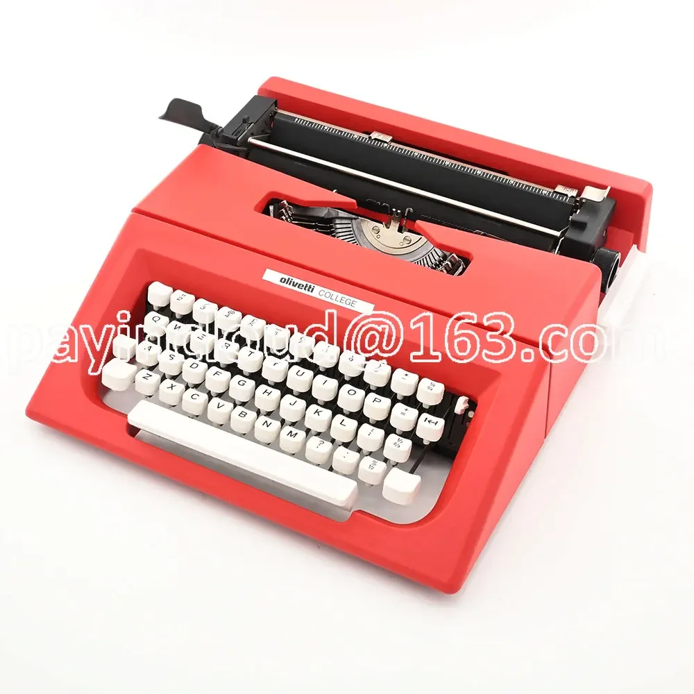 Olivetti-Old-Mechanical-Typewriter-Middle-and-Ancient-Things-Normal-Use ...