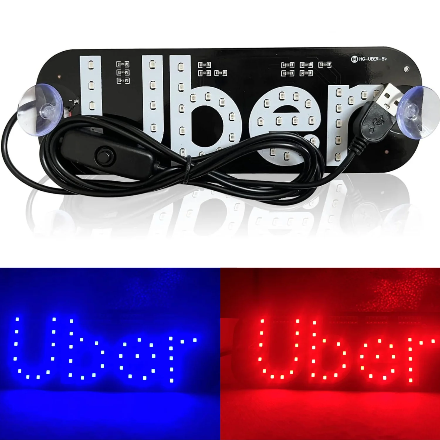 LED-Light-2-Colors-Changeable-for-Uber-Sign-Car-Light-Sign-Decal-for ...