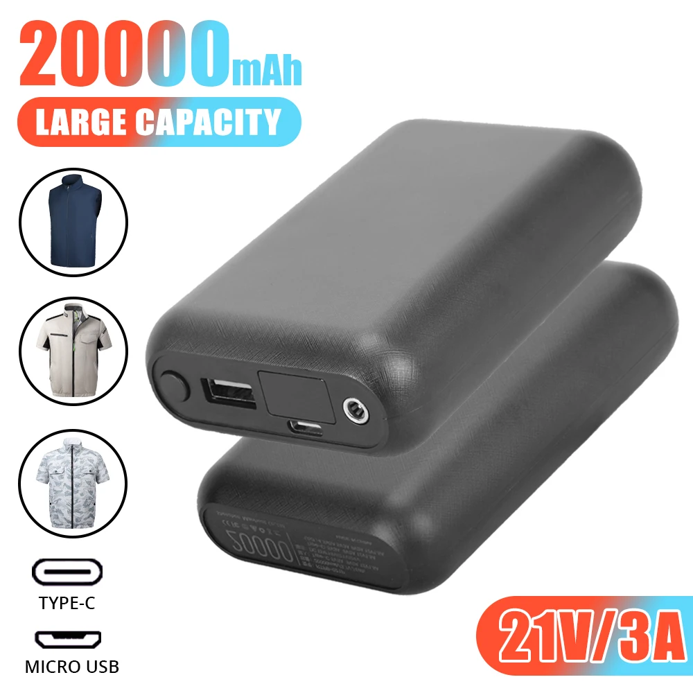 21V-20000mAh-Power-Bank-21V-Fan-Portabl-Charging-Power-Supply-Phone ...