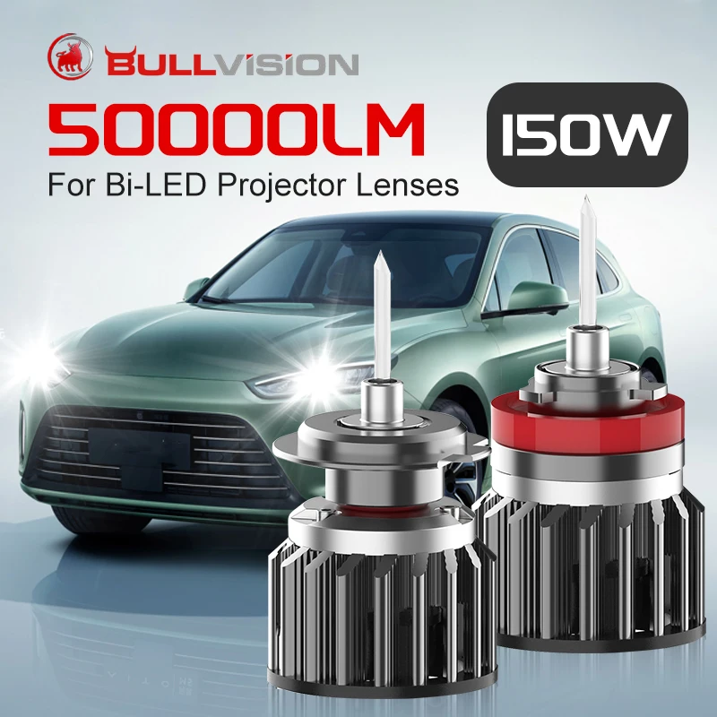 H1 Led Headlights 50000lm 150w H7 Led Bi Led 9012 Hir2 9005 9006 Hb3 ...