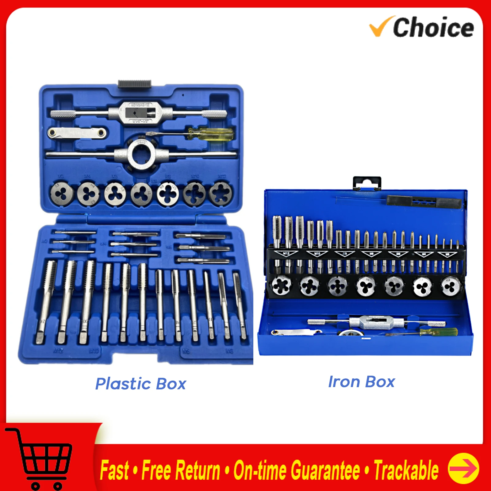 Toque-e-Die-Tool-Set-com-caixa-de-metal-chave-m-trica-Threading ...