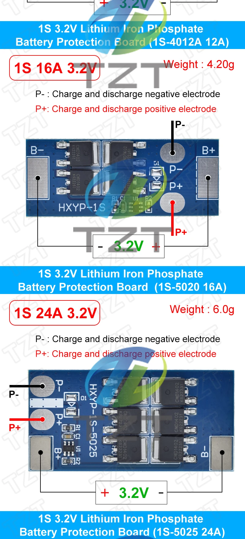 Защитная плата BMS 1S 12A 16A 24a 3,7 в LiFePO4 для литиевых батарей ...