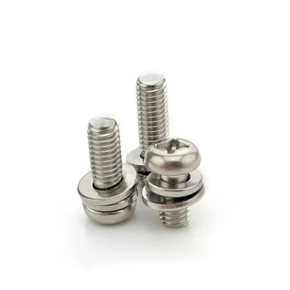 GB9074-4-304-Stainless-Steel-Cross-Recessed-Pan-Head-Screw-Spring ...
