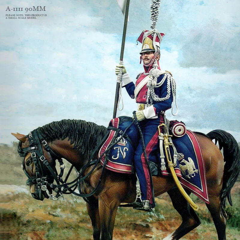 Modelo de figura de soldado manual de resina Uhlans real europeo de ...