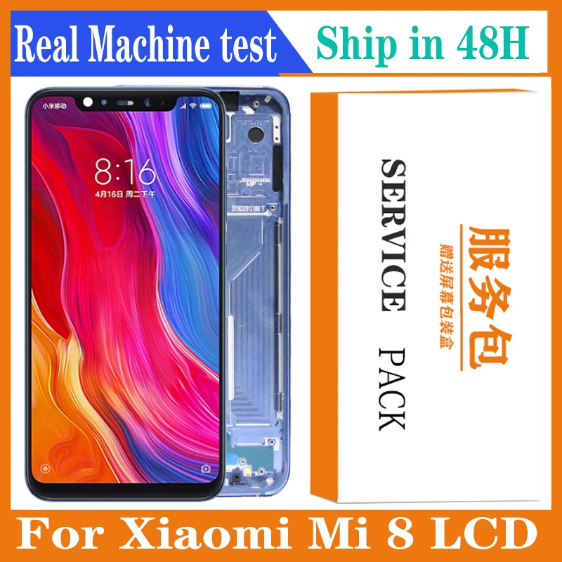 Original 6.21 amamamoled display para xiaomi mi8 mi 8 global lcd tela ...