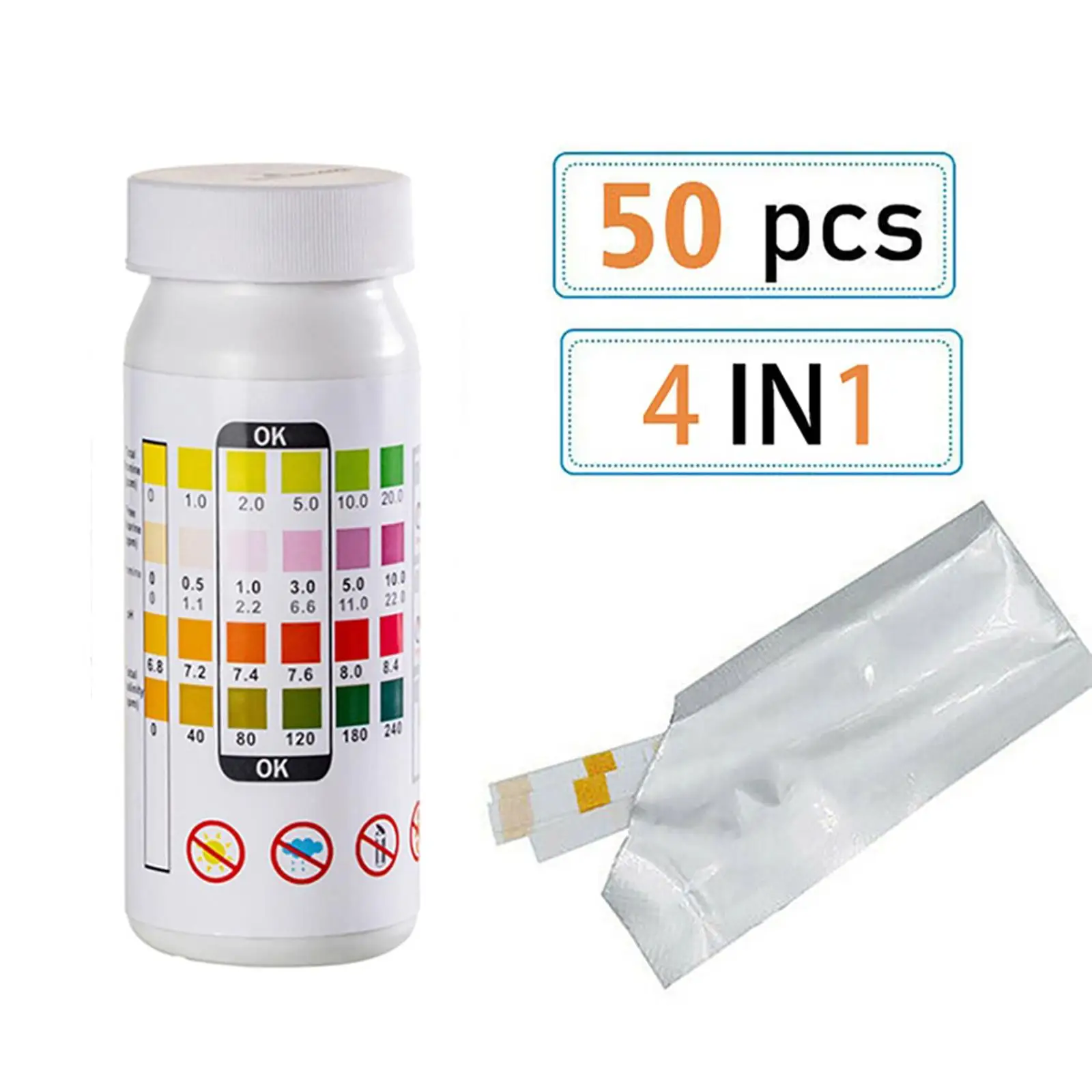 14 in 1 Drinking Water Test Kit Strips, 50cnt. Home Water Quality Test ...