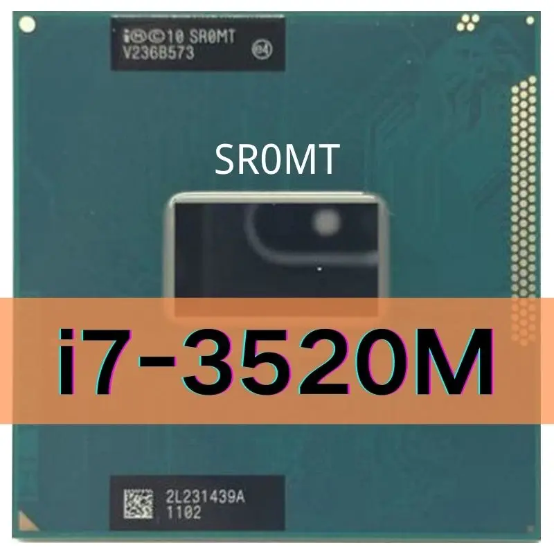 Procesador Intel Core i7 i7-3520M 3520M SR0MT 2,9 GHz, doble núcleo ...