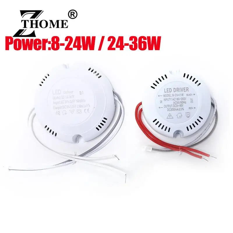1-Pc-24W-36w-LED-Driver-ceiling-Driver-220v-Round-Driver-Lighting ...