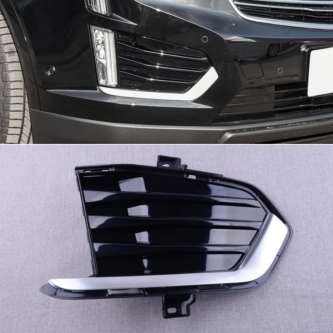 Car-Front-Right-Side-Driving-Fog-Light-Lamp-Bezel-Cover-Fit-for ...