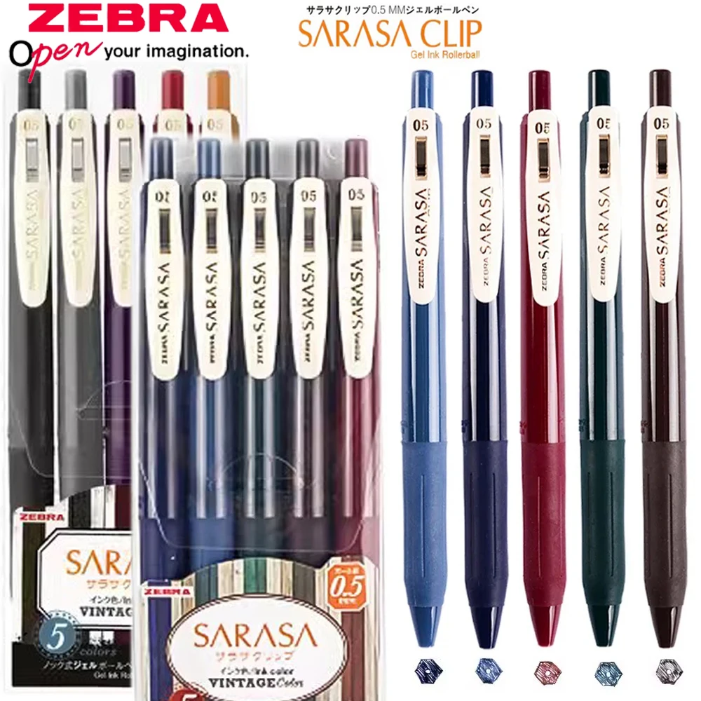 Japan-ZEBRA-SARASA-Gel-Pen-Set-JJ15-Retro-Color-0-5mm-Quick-drying-Anti ...