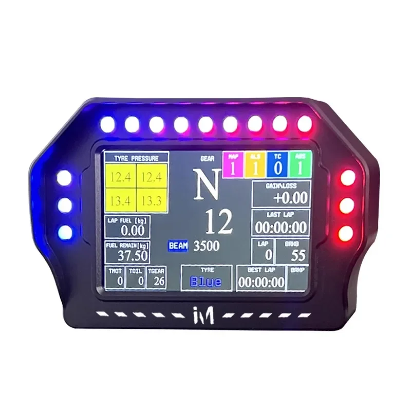 Racing-Simulation-Game-Steering-Wheel-Instrument-Panel-Display-4-Inch ...