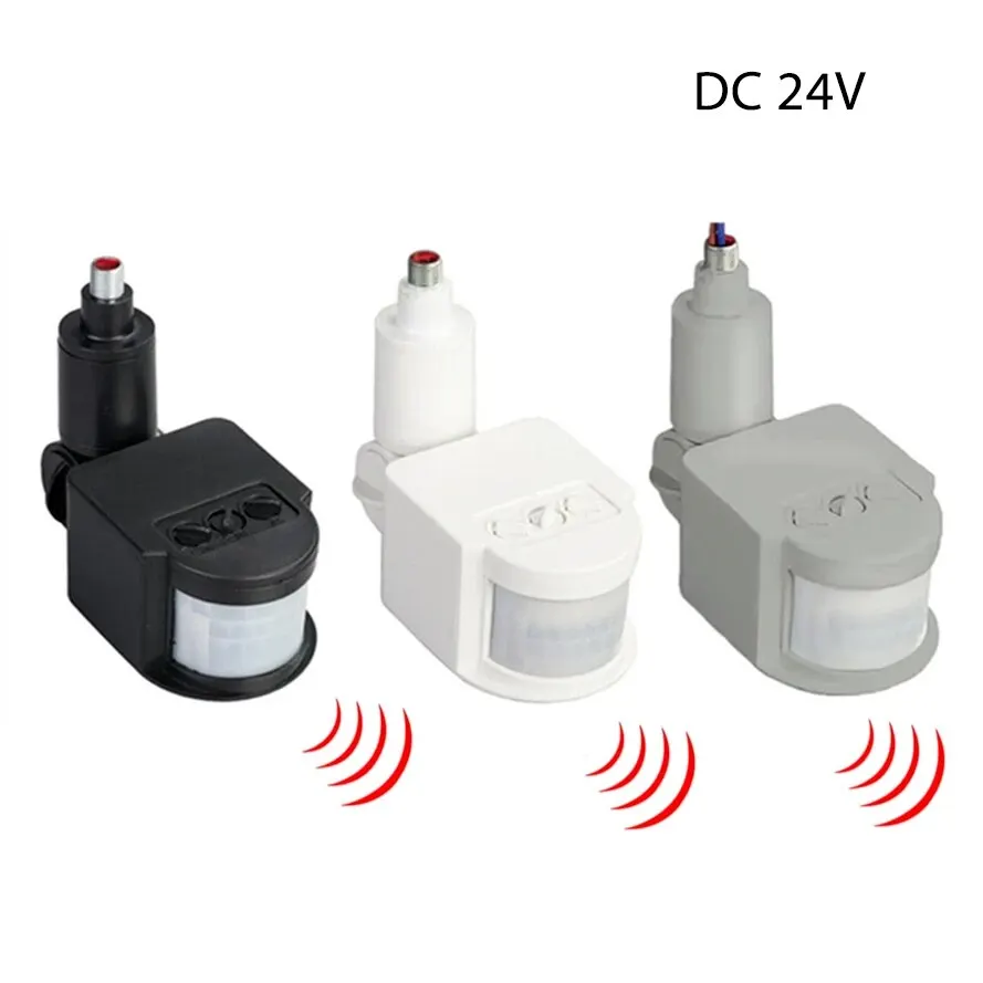 24v Motion Sensor Pir Movement Detector Automatic Infrared Wall Mount ...