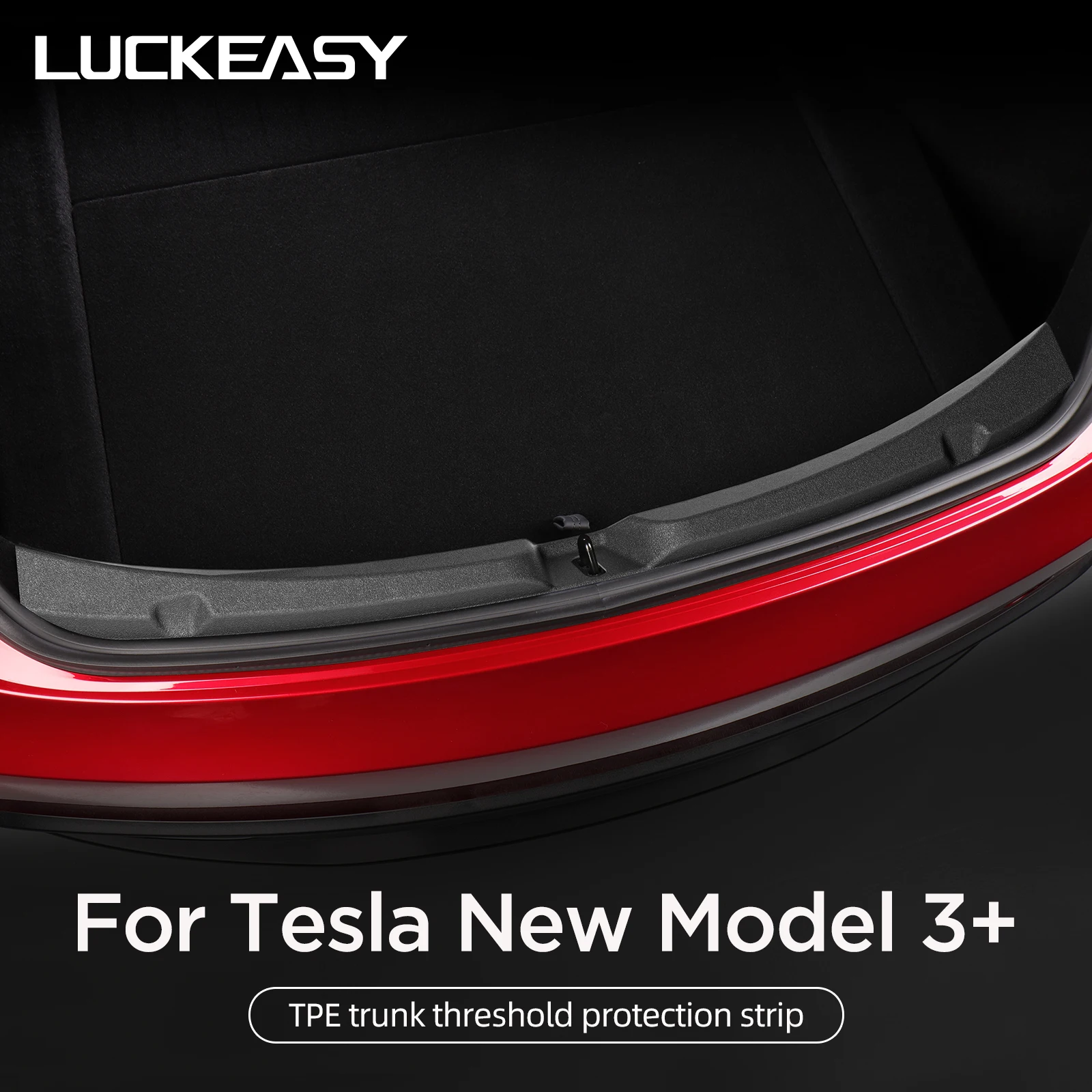 For-Tesla-Model-3-Rear-Trunk-Threshold-Strip-Bumper-Protective-Cover ...