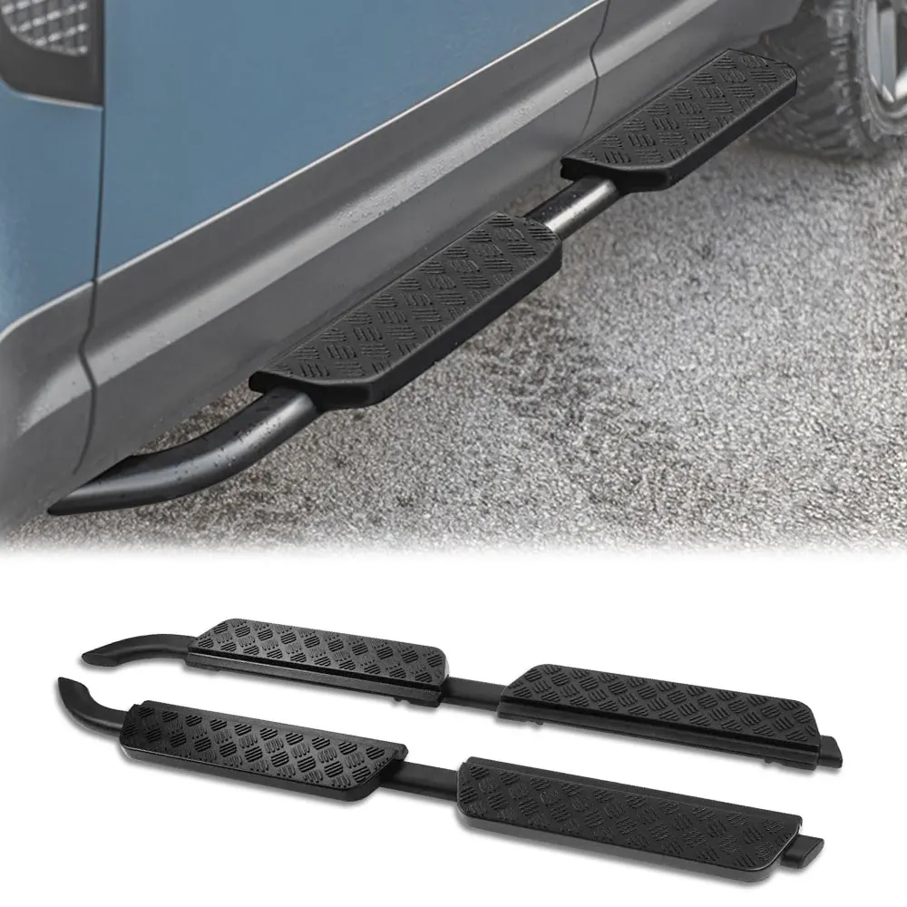 left right steel side step fits for land rover defender running board ...