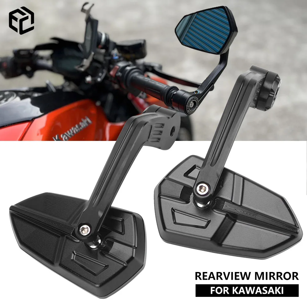 Motorcycle Accessories Bar End Mirror Rearview Handlebar Rear View ...