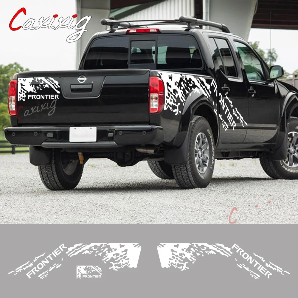 For-Nissan-Frontier-Pro-4X-NP300-Body-Side-Stickers-Truck-Splash-Grunge ...