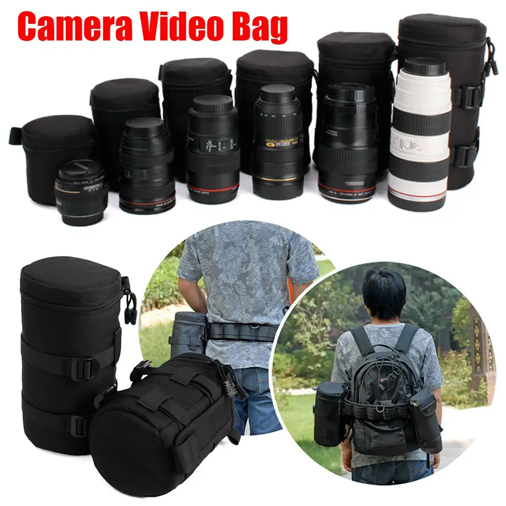 Deluxe-Camera-Lens-Bag-Portable-Waterproof-Pouch-for-DSLR-Nikon-Canon ...