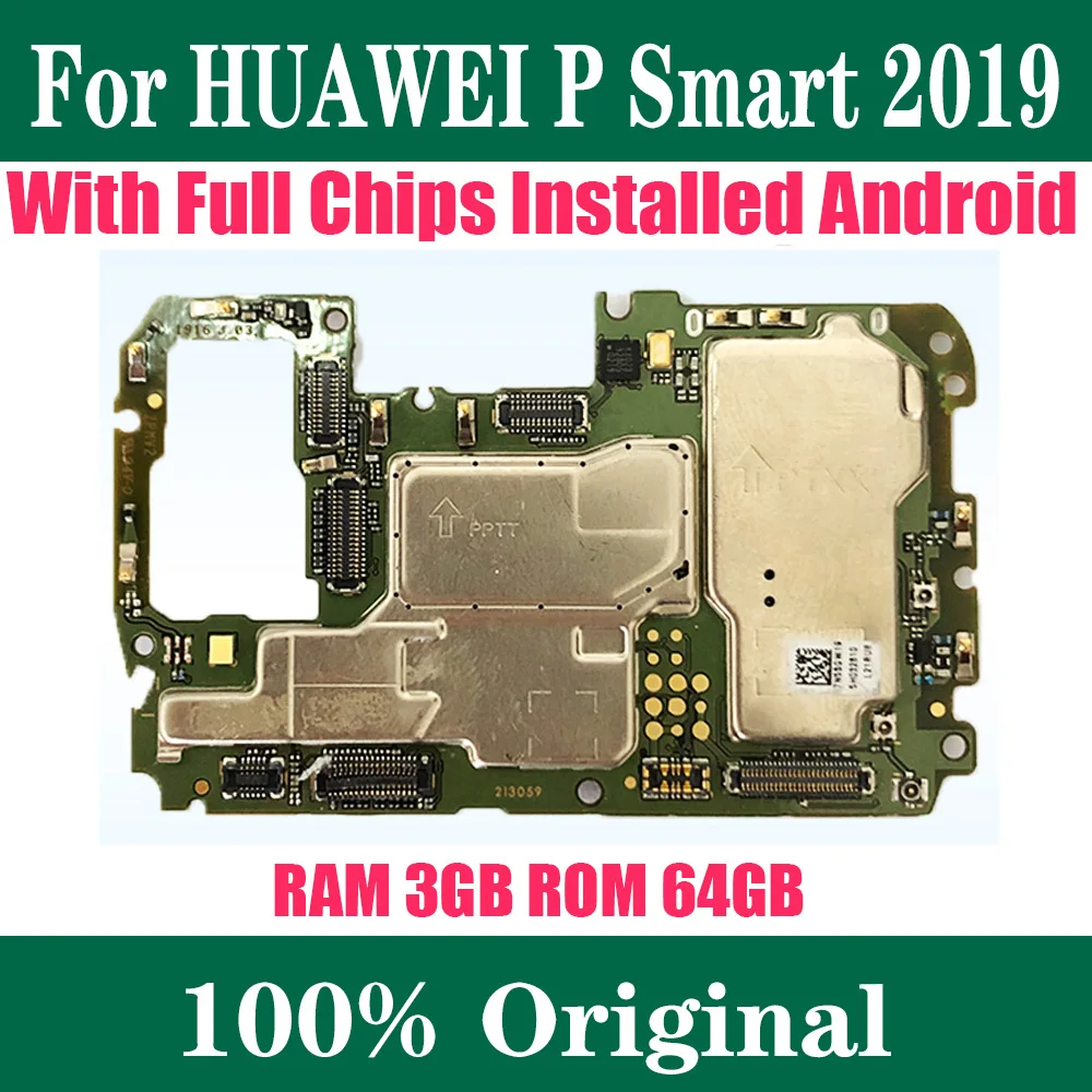 Placa-m-e-original-para-Huawei-P-Smart-2019-Placa-l-gica-desbloqueada ...