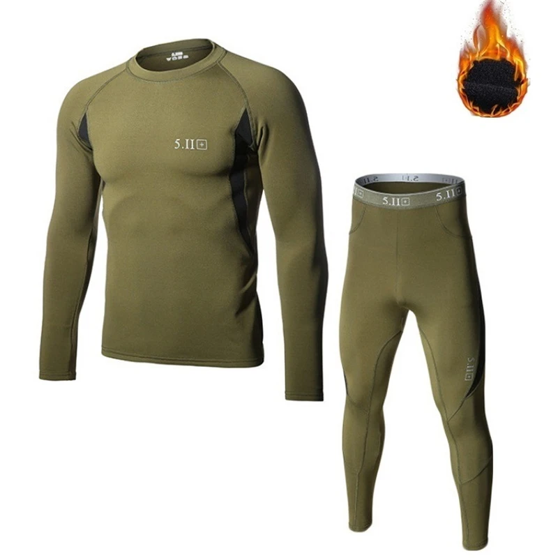 Thermal Underwear Men Winter Inner Wear Clothes Thermo Pajamas Tight ...