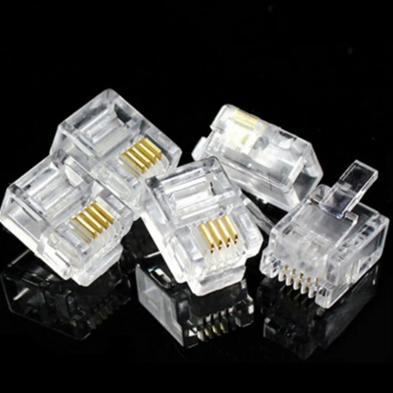 20pcs-lot-6P4C-6P6C-6-Pins-6-Contacts-RJ11-Telephone-Modular-Plug-Jack ...