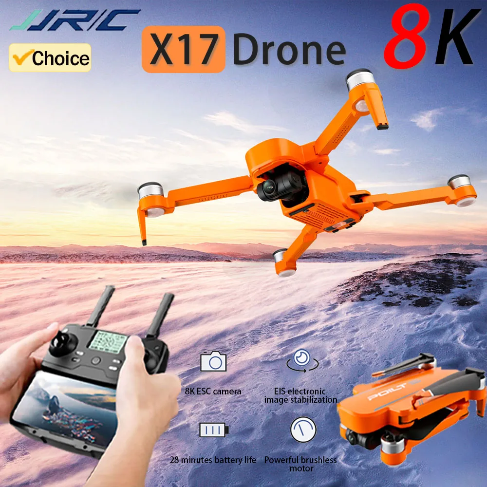 JJRC-new-X17-8K-brushless-professional-drone-two-axis-gimbal-folding-helicopter-dual-camera-5G ...