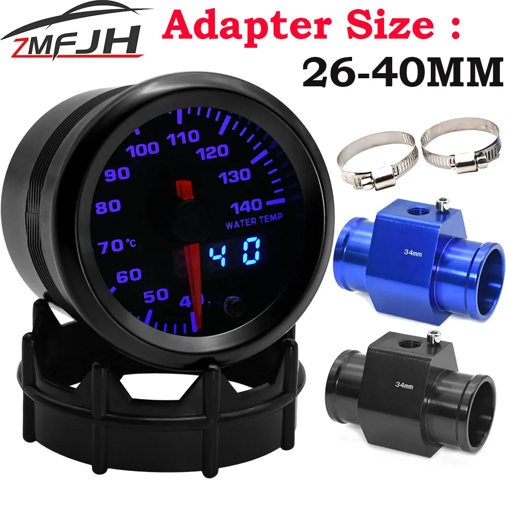 AD-7Colors-LED-Car-Water-Temperature-Gauge-40-140-Celsius-52MM-Water ...