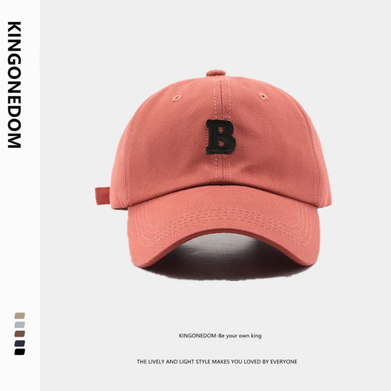 Adjustable-Embroidery-Letter-B-Baseball-Caps-For-Men-and-Women-s-Cotton ...
