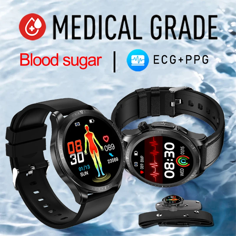 2023 New Ecg+ppg Laser Assisted Treatment Smart Watch Heart Rate Non ...