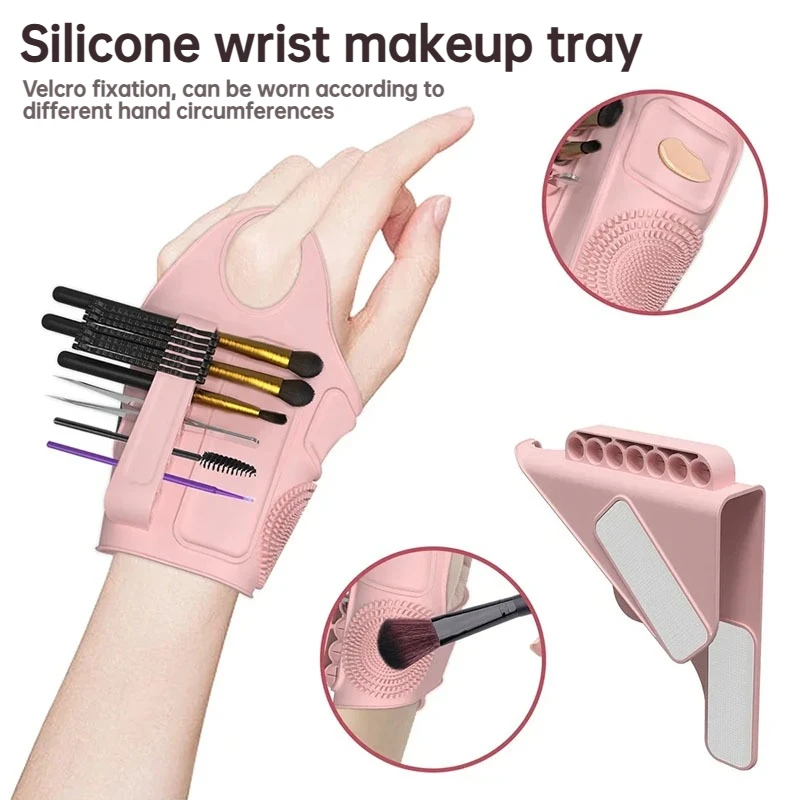 Multi functional adjustable makeup assistance pad wrist strap,handheld ...