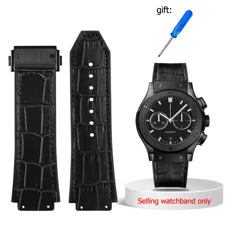 Watchbands for HUBLOT BIG BANG Silicone 25*19mm Waterproof Men's Watch ...