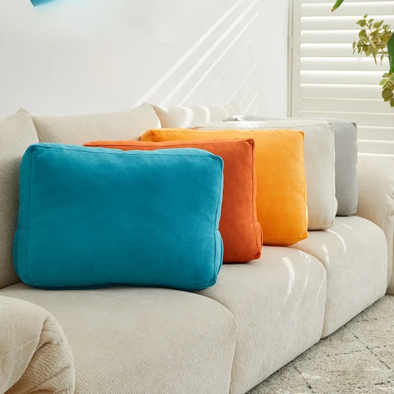 Washable Rectangular Soft Sofa Cushion Cover Pillow Cover Lumbar ...