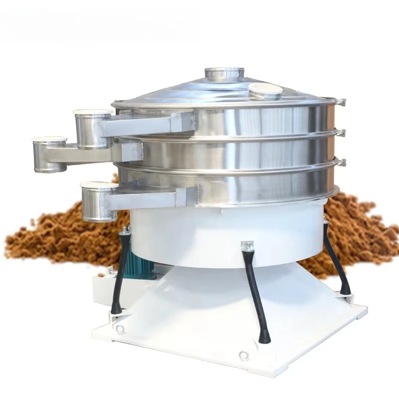 Automatic screening to remove impurities and powder grading tumbler ...