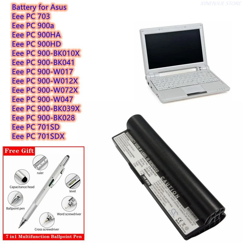 Notebook-Laptop-Battery-for-Asus-Eee-PC-703-701SD-900HA-900-BK010X-900 ...