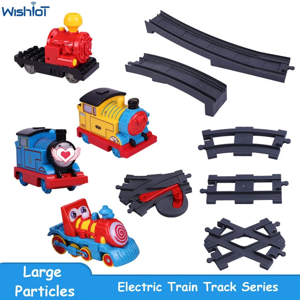 Electric-Train-Rails-Big-Size-Building-Blocks-Straight-Curved-Track ...