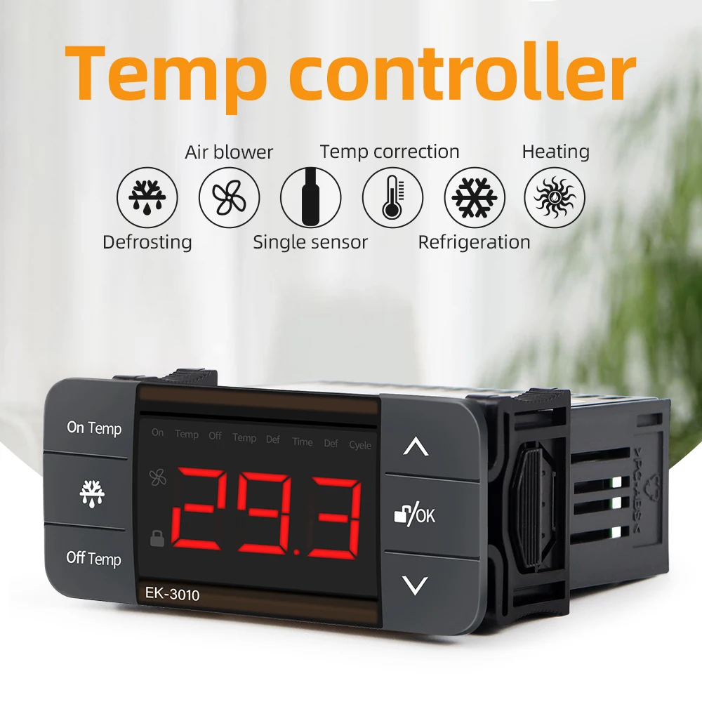 EK-3010/EK-3020/EK-3030 LED Digital Thermostat Temperature Controller Thermoregulator ...