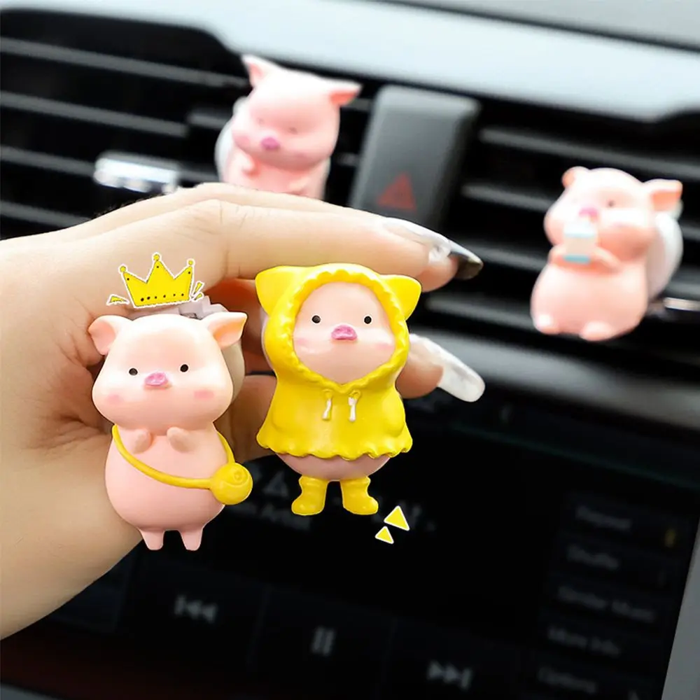 New-Decoration-Interior-Cute-Pig-Perfume-Clip-Car-Air-Freshener-Air ...