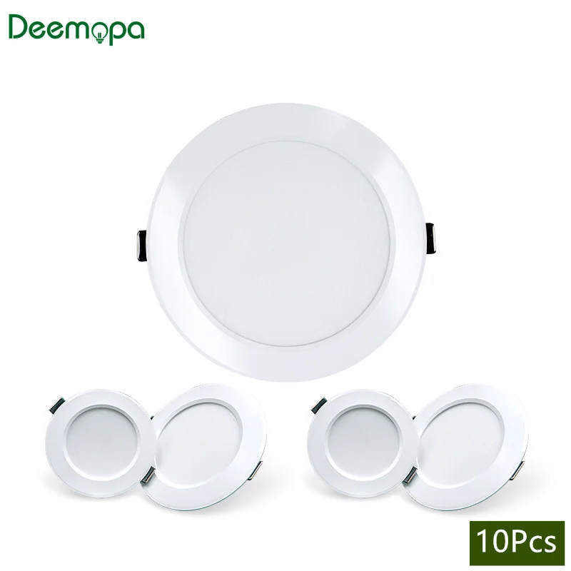 10Pcs-Led-Downlight-220V-5W-7W-9W-12W-15W-Recessed-Ceiling-Lamp-Round ...