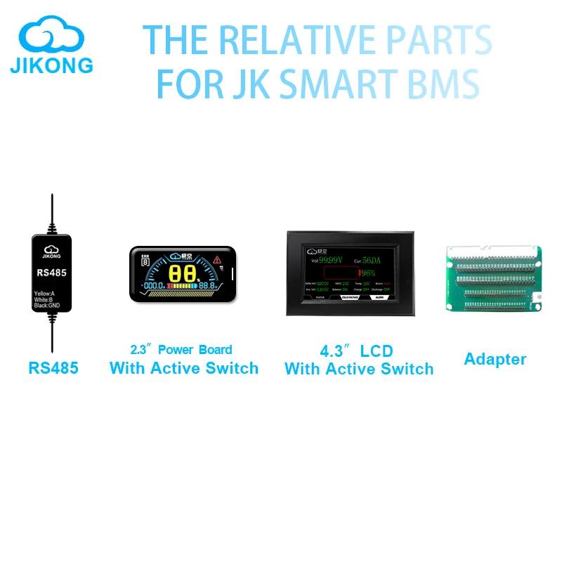 Battery Bms Display | Active Bms 2a Rs485 | Lcd Display Adapter ...