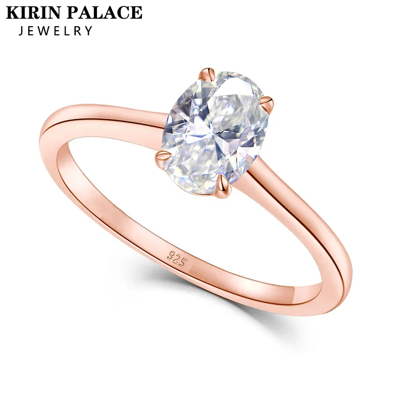 Kirin-Palace-750-18K-Yellow-Gold-1-0CT-Moissanite-Rings-for-Women-Rose ...