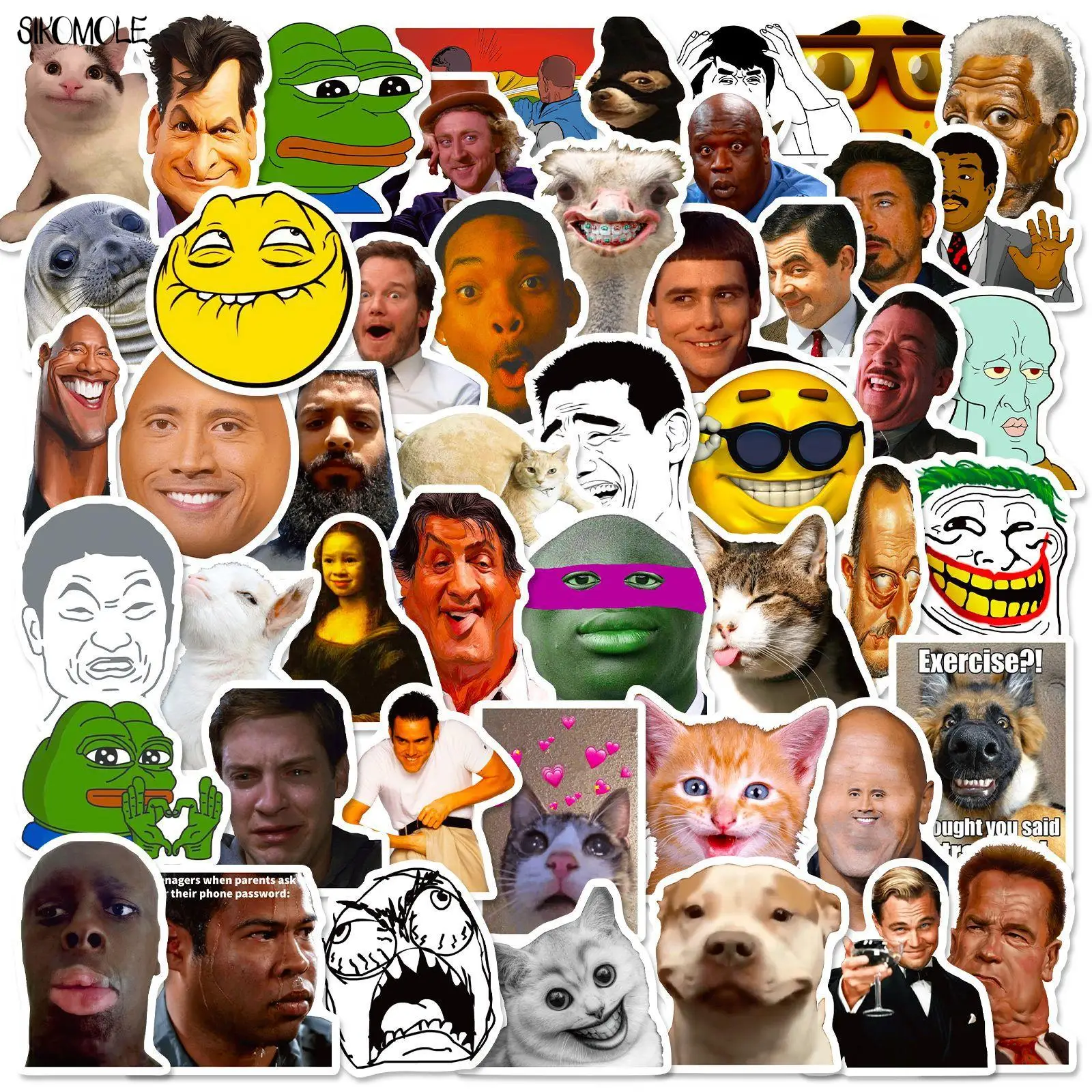 10-30-50PCS-Cartoon-Interesting-Funny-Meme-Graffiti-Stickers-Spoof-DIY ...