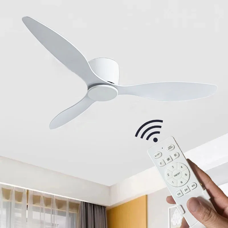 Modern-Led-Ceiling-Fan-Without-Lights-DC-Motor-6-Speeds-Timing-Fans ...