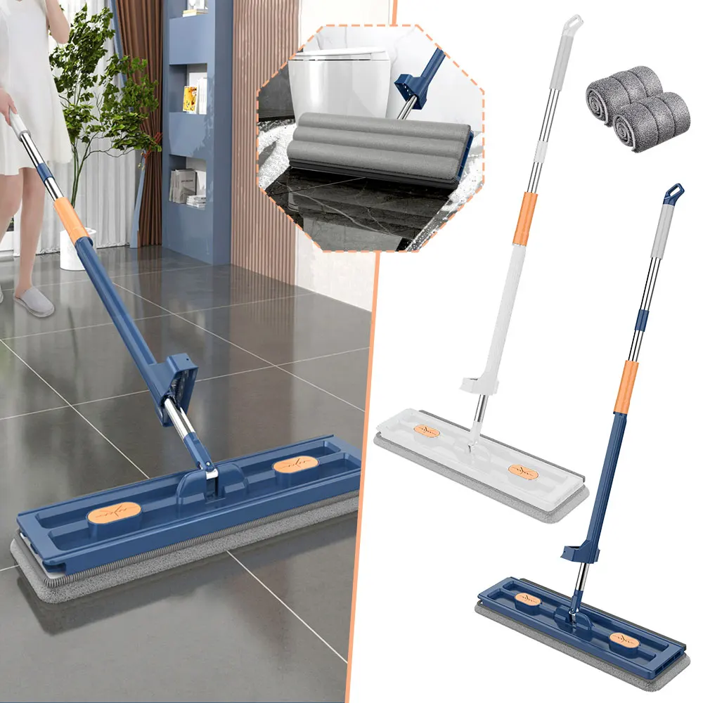 Large-Flat-Mop-Microfiber-Mop-360-Rotating-Mop-with-Dewatering-Scraper ...