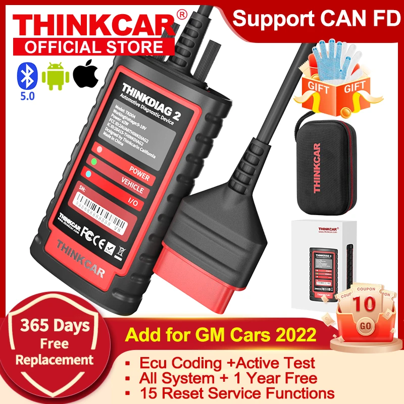 New Thinkcar Thinkdiag 2 All Car Brands Canfd Protocol All Reset ...