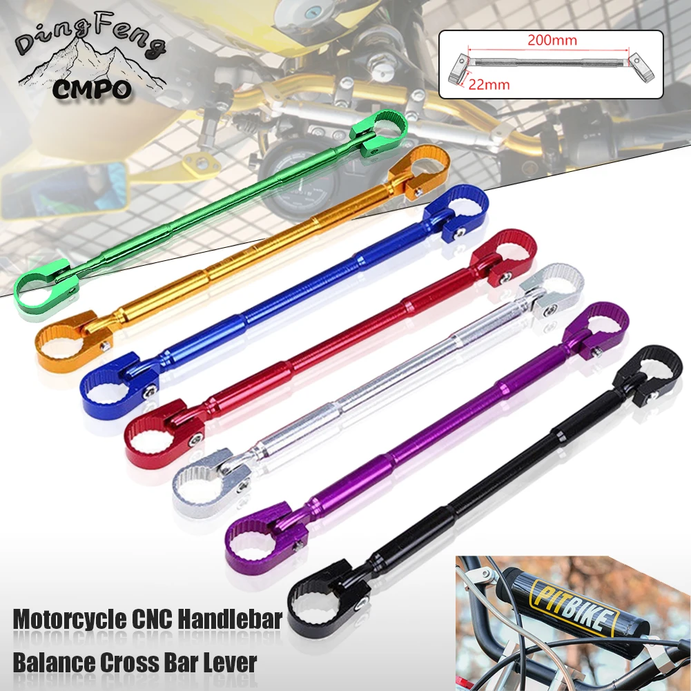Motorcycle-CNC-Aluminum-Handle-Bar-Cross-Bar-Steering-Strength-Lever ...