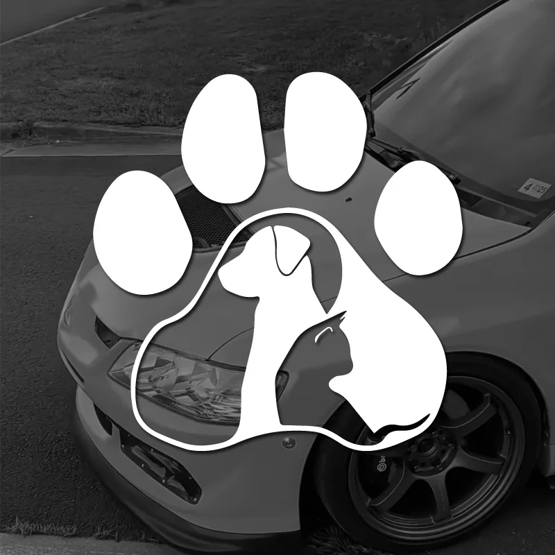 Dog and Cat，Show Your Love for Animals with These Adorable Car Stickers ...