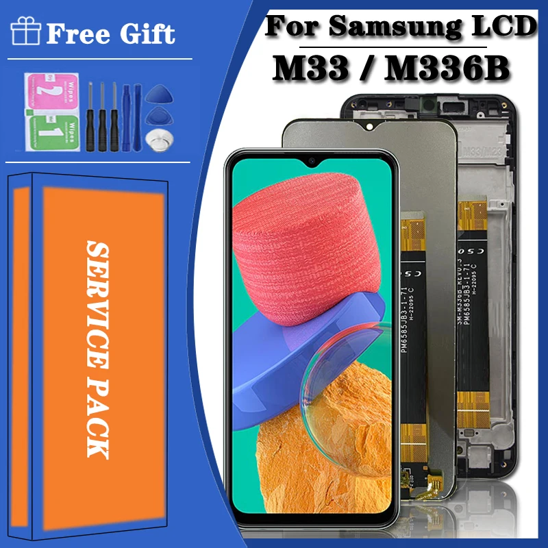 6.6" Original For Samsung Galaxy M33 M336B M336B/DS LCD Display Screen replacement for Samsung ...
