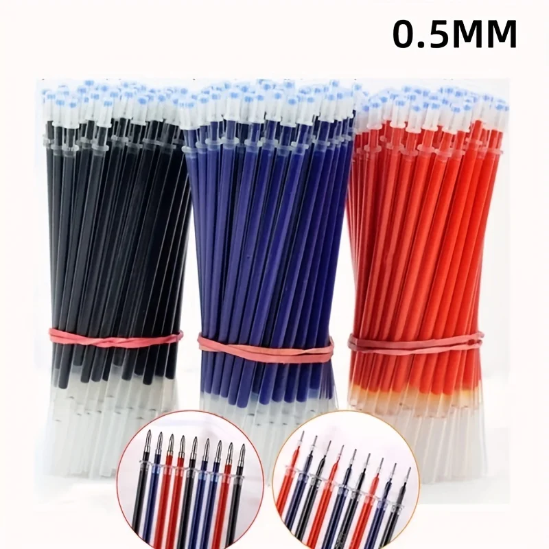 50pcs-lot-Gel-Pen-Refills-0-5mm-Classic-Blue-Red-Black-Ink-Replaceable ...