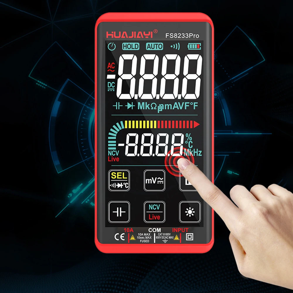 FS8233-PRO-High-Precision-Voltage-Current-Multimeter-color-LCD-touch ...
