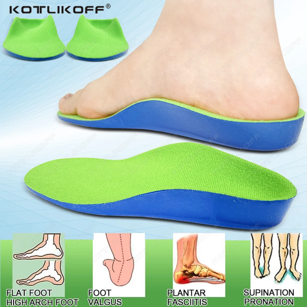 Child-Orthopedic-Insole-For-Flat-Foot-Kid-Comfortable-Correction-X-O ...