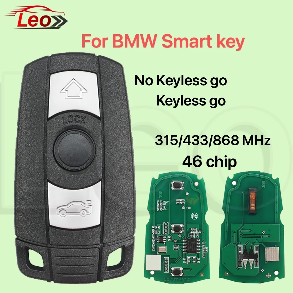 Leo Smart Key For BMW CAS3 1/3/5/7 Series X5 X6 E60 E61 E70 E71 E87 E90 ...